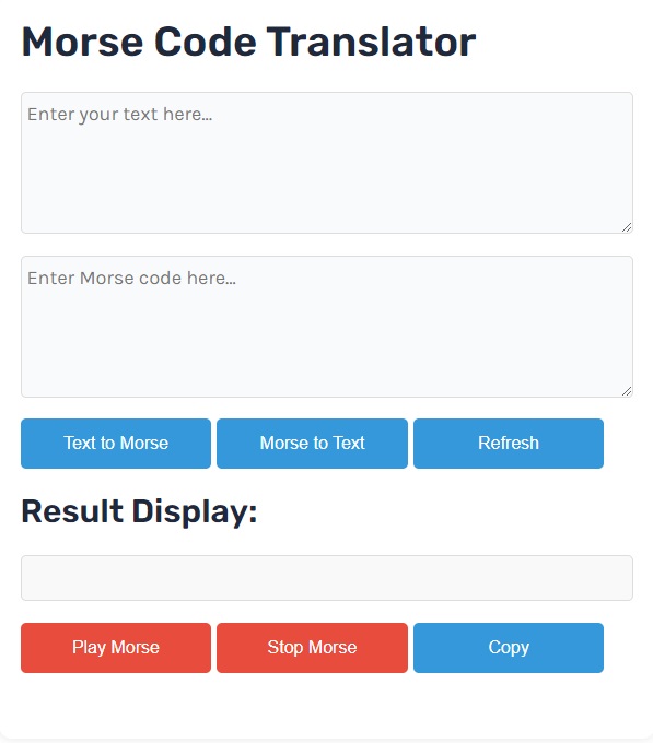 100% Free Morse Code Generator - Prompt AI Tools