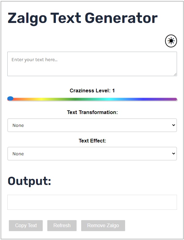 Zalgo Text Generator Create Creepy Glitchy Text Online